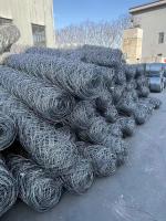 China Galvanized Steel High Tensile Strength Gabion Basket Mesh 40-400g/m2 Zinc Coating White/Black for sale