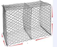 China Gabion Basket Mesh With Tensile Strength Of 350-550N/mm2 And 40-400g/m2 Zinc Coating for sale