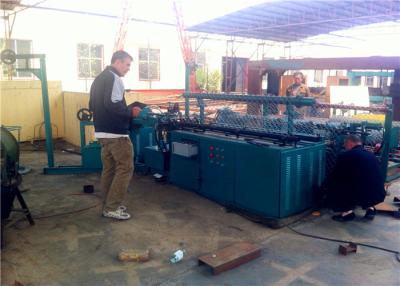 China High Speed Metal Chain Link Fence Machine 1.8mm 4.0mm 9.0KW Two Feeding Wires for sale