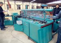 China High Speed Metal Chain Link Fence Machine 1.8mm 4.0mm 9.0KW Two Feeding Wires for sale