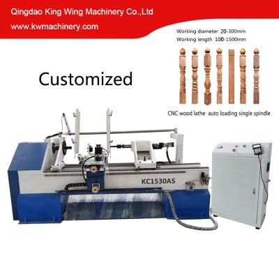 China Auto loading CNC Wood Lathe for chair legs automatic wood lathe for sale