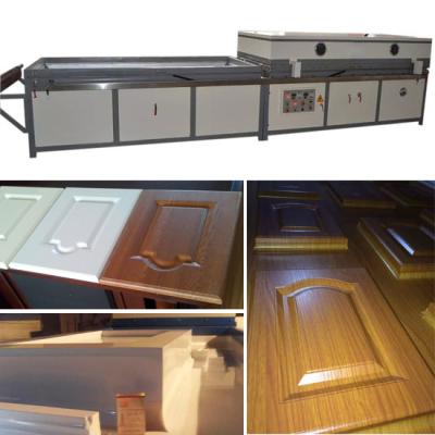 China WPC door PVC foil veneer vacuum membrane press machine for sale