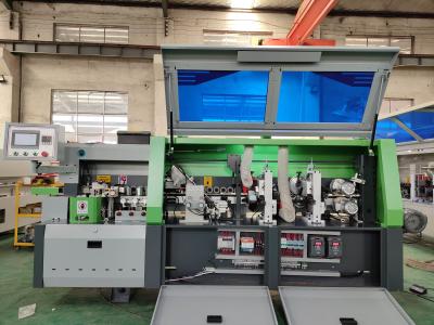 China Wood Board Edge Banding Machine for Kitchen Cabinet Production Panel Thickness 10-60mm Edge Band Tape Thickness 0.4-3mm for sale