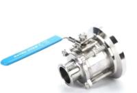 China Water Food Grade 2 Inch 1.5 Stainless Steel Ball Valve Manual Tank Bottom for sale
