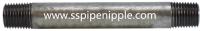 China Carbon steel nipple BSP male thread for sale