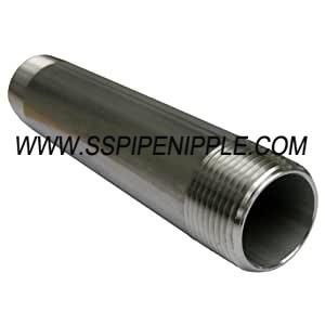 China Niple Acero Inoxidable 304/316  CEDULA 40 ROSCA  1/2 X 3