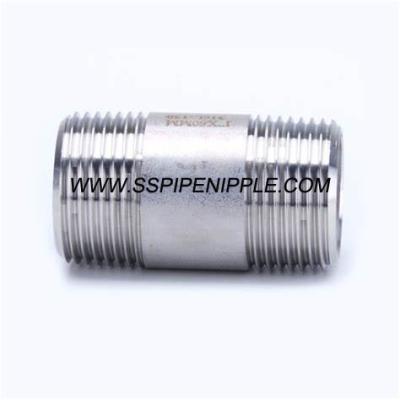 China Niple Acero Inoxidable 304/316  CEDULA 40 ROSCA  1/2 X 6