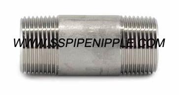 China Niple Acero Inoxidable 304/316  CEDULA 40 ROSCA  1/2 X 4