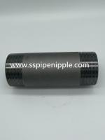 China Industrial Black Carbon Steel Pipe Nipples Rust Proof Long Working Life for sale