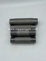 China Galvanized Carbon Steel Pipe Nipples DIN2999 ISO 7/1  BS 21 Thread for sale