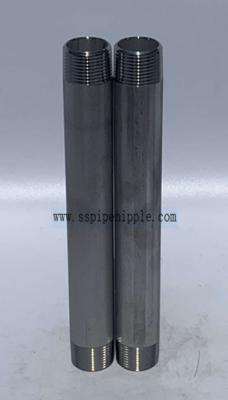 China Niple Acero Inoxidable 304/316  CEDULA 40 ROSCA  1/2 X 8