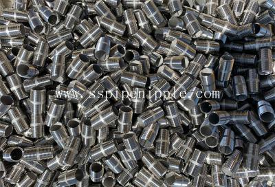 China Male Threaded Stainless Steel Pipe Nipple BSPT / BSP / JIS  SCH20 150lbs for sale