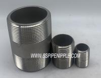 China SCH40 / SCH80 Stainless Steel Pipe Nipple304 316  3/4