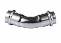 China 3 45 Degree Plumbing Elbow V Type Double Stainless Steel Press Fittings for sale