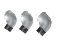 China Banded Galvanized Bend Malleable Iron Pipe Fitting 6 Inch for sale
