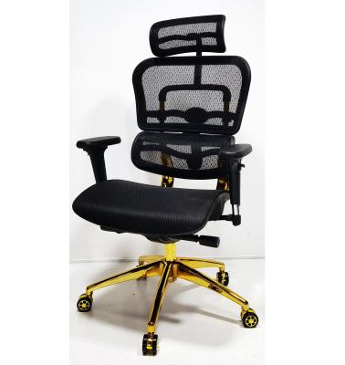 China Manager Luxury Ergonomic Computer Chair Revolving With Sliding Mechanism for sale