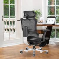 China Ergonomic Computer Footrest Office Chair Swivel Mesh with Lift Back 4D Armrest for sale