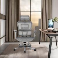 China Adjustable Headrest Ergonomic Office Mesh Chair for CEO / Manager for sale