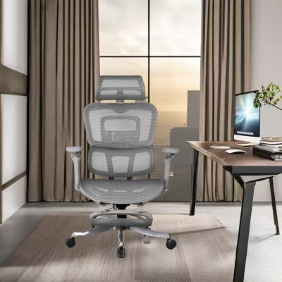 China Adjustable Headrest Ergonomic Office Mesh Chair for CEO / Manager for sale