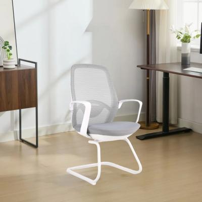China Low Back Ergonomic Mesh Office Chair Fixed Base for Visitor Staff Meeting for sale