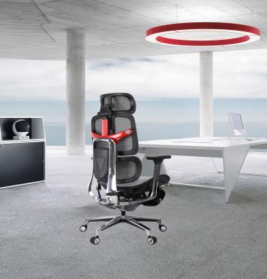 China CEO Modern Mesh Footrest Office Chair Ergonomic High Back Adjustable for sale