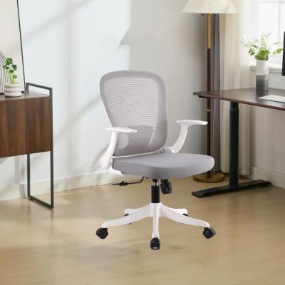 China Low Back Mesh Staff Chair Swivel Office Computer Desk Chair Adjustable for sale