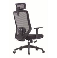 China Swivel Mesh Ergonomic Office Task Chair Headrest Adjustable With Lumbar Support for sale