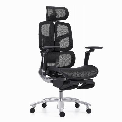 China Office Ergonomic Swivel Chair Full Mesh With Soft Footrest for sale