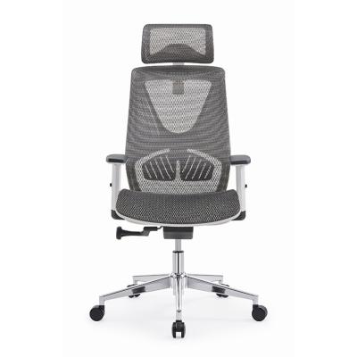 China Office Staff Full Mesh Ergonomic Revolving Chair Adjustable With High Back for sale