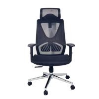 China Full Mesh Office Staff Chair Ergonomic High Back Revolving Adjustable With Headrest for sale