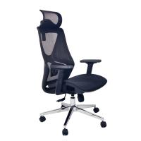 China High Back Ergonomic Office Mesh Chair Revolving Modern Adjustable With Headrest for sale