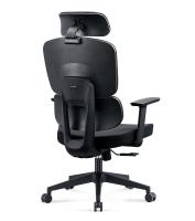 China PP Fiber Frame Gaming Mesh Racing Office Chair All Black Cool Design For Big Person for sale