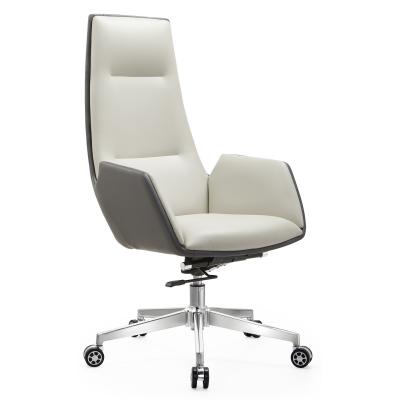 China Executive High Back PU Leather Chair Ergonomic Modern Office Chair for sale