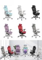 China Woshi hot sale modern design new ergonomic mesh high back chair with adjustable lumber support gaming chair for sale