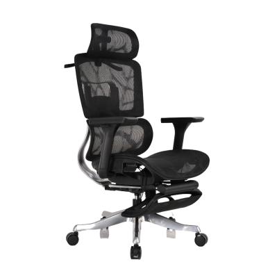 China High End Ergonomic Office Chair with 4D Adjustable Armrest and Multi-angle Head Support on Aluminum Alloy Base for sale