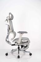 China Ergonomic Swivel Chair with 4D Adjustable Armrest PU Nylon Castors and Multi-Angle Head Support for sale