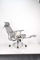 China Ergonomic Swivel Chair with 4D Adjustable Armrest PU Nylon Castors and Multi-Angle Head Support for sale