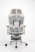 China Ergonomic Swivel Chair with 4D Adjustable Armrest PU Nylon Castors and Multi-Angle Head Support for sale