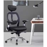China Ergonomic Swivel Office Chair with 5 Years Warranty Adjustable Head Support and PU Nylon Castors for sale