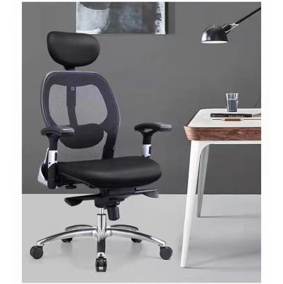 China Ergonomic Swivel Office Chair with 5 Years Warranty Adjustable Head Support and PU Nylon Castors for sale