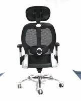 China Ergonomic Swivel Office Chair with 5 Years Warranty Adjustable Head Support and PU Nylon Castors for sale