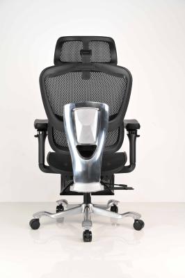 China Ergonomic Office Chair with Aluminum Alloy Back Support Height Adjustable and Lumbar Support for sale