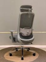 China Foldable Mesh Fabric Staff Chair With PU Nylon Castors Adjustable Head Support for sale