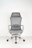 China Luxury footrest office chair with retractable footrest for sale