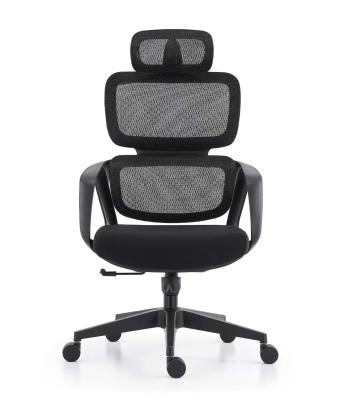 China Budget Comfort Ergonomic Swivel Chair Fixed Armrest Design Office Direct Supply for sale