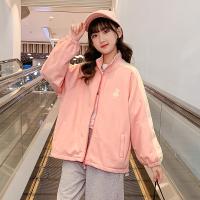China Pure Cotton Teen Girls Sporty Zip Up Jacket Breathable Cartoon Pattern for sale