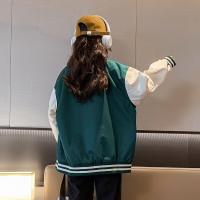 China Fashion Skin Friendly Warm Childrens Coats Round Collar Baseball Jacket for sale