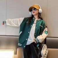 China Fashion Skin Friendly Warm Childrens Coats Round Collar Baseball Jacket for sale