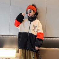 China Girls Embroidery Craft Cotton Padded Coat Lamb Fleece for sale