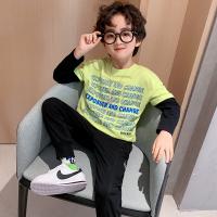China Children's suit Multi-color printed boys' spring and autumn two-piece suit, suitable for children aged 5-15 for sale